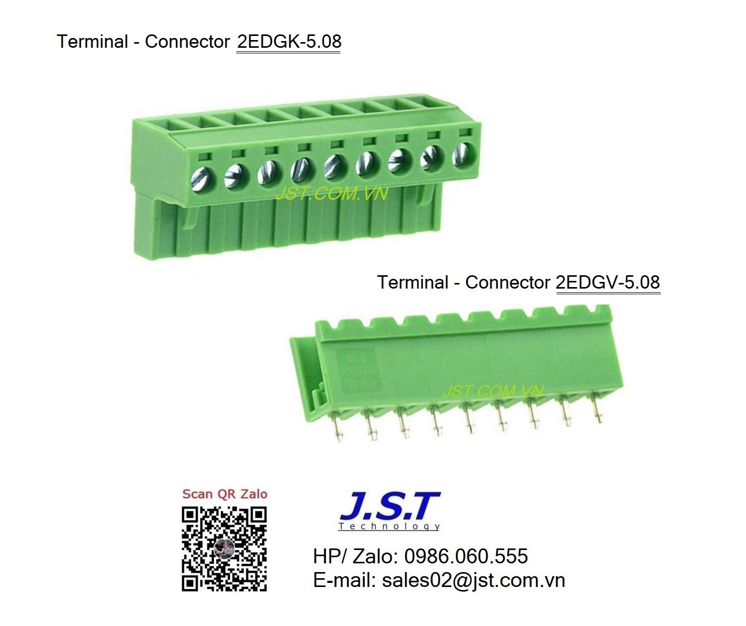 Connector Terminal 2EDGK-5.08 2EDGV-5.08